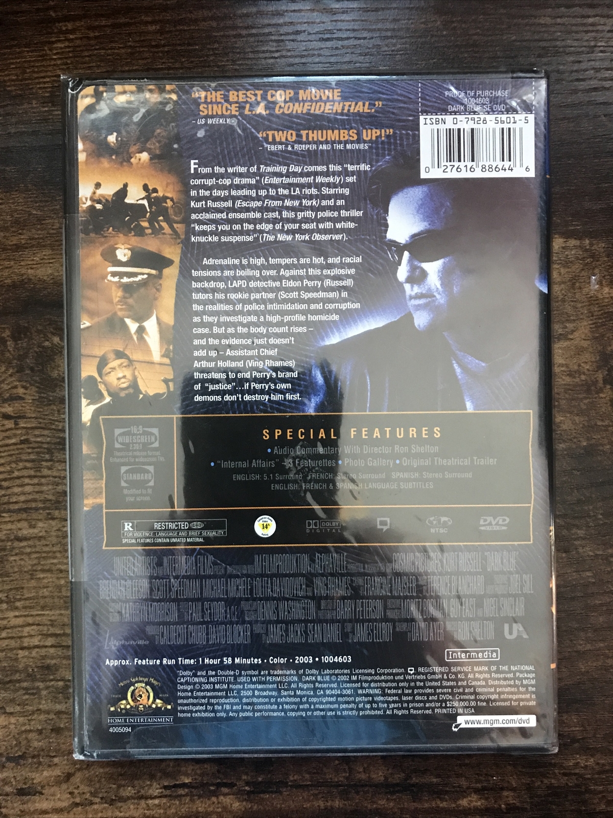 Dark Blue (DVD, 2010, Special Edition With Summer Movie Cash ...