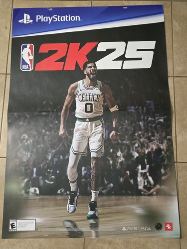 2K25 Playstation 5 PS4 PS5 GameStop Promotional Poster 33 x 48 Jayson ...