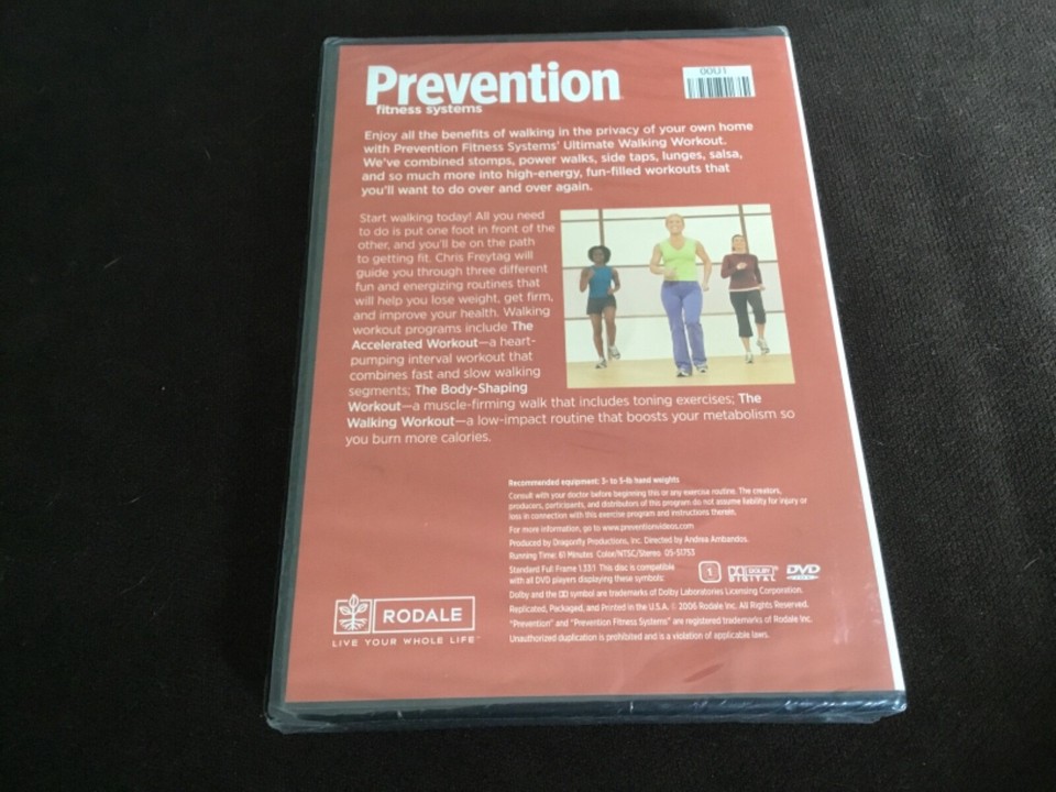 Prevention Fitness Systems - Ultimate Walking Workout (DVD, 2006 ...
