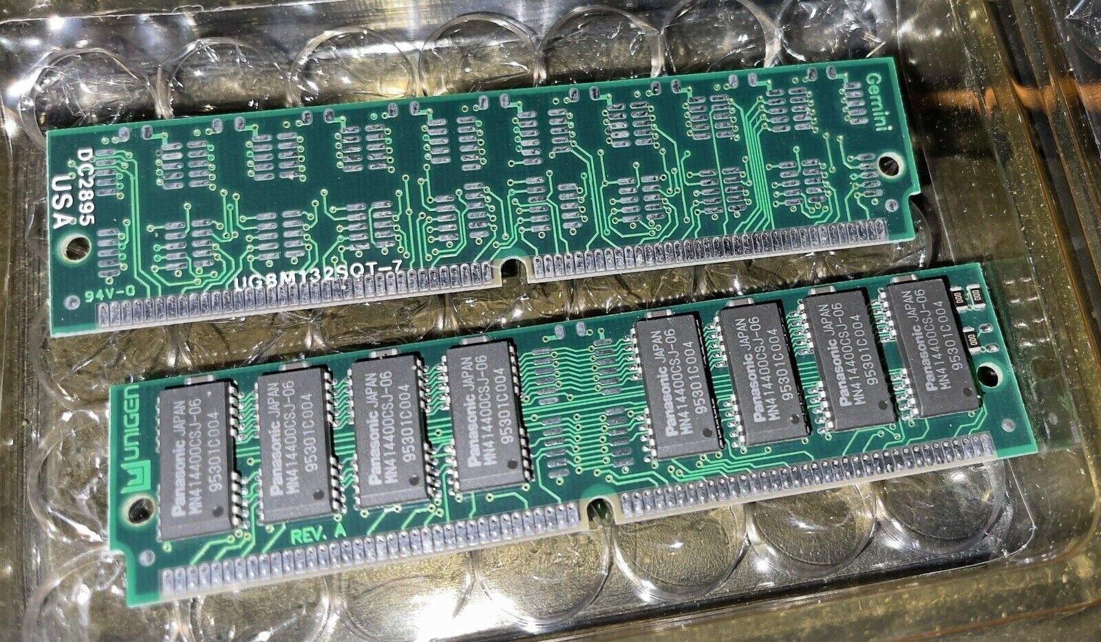 Lot of 2 UNIGEN UG8M132SQT-7 4Mb 72-pin EDO SIMM FPM Memory RAM | eBay