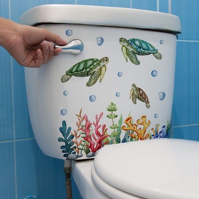 For Smooth Walls Sticker Wall Stickers Bubble Turtle Series 25*35cm PVC ...