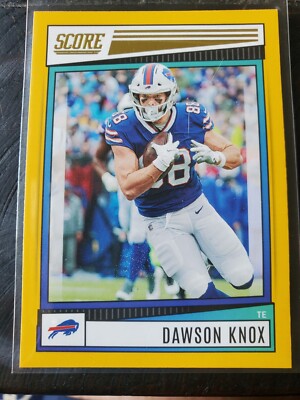 2022 Score Gold Parrallel Dawson Knox Buffalo Bills #264 MINT | eBay