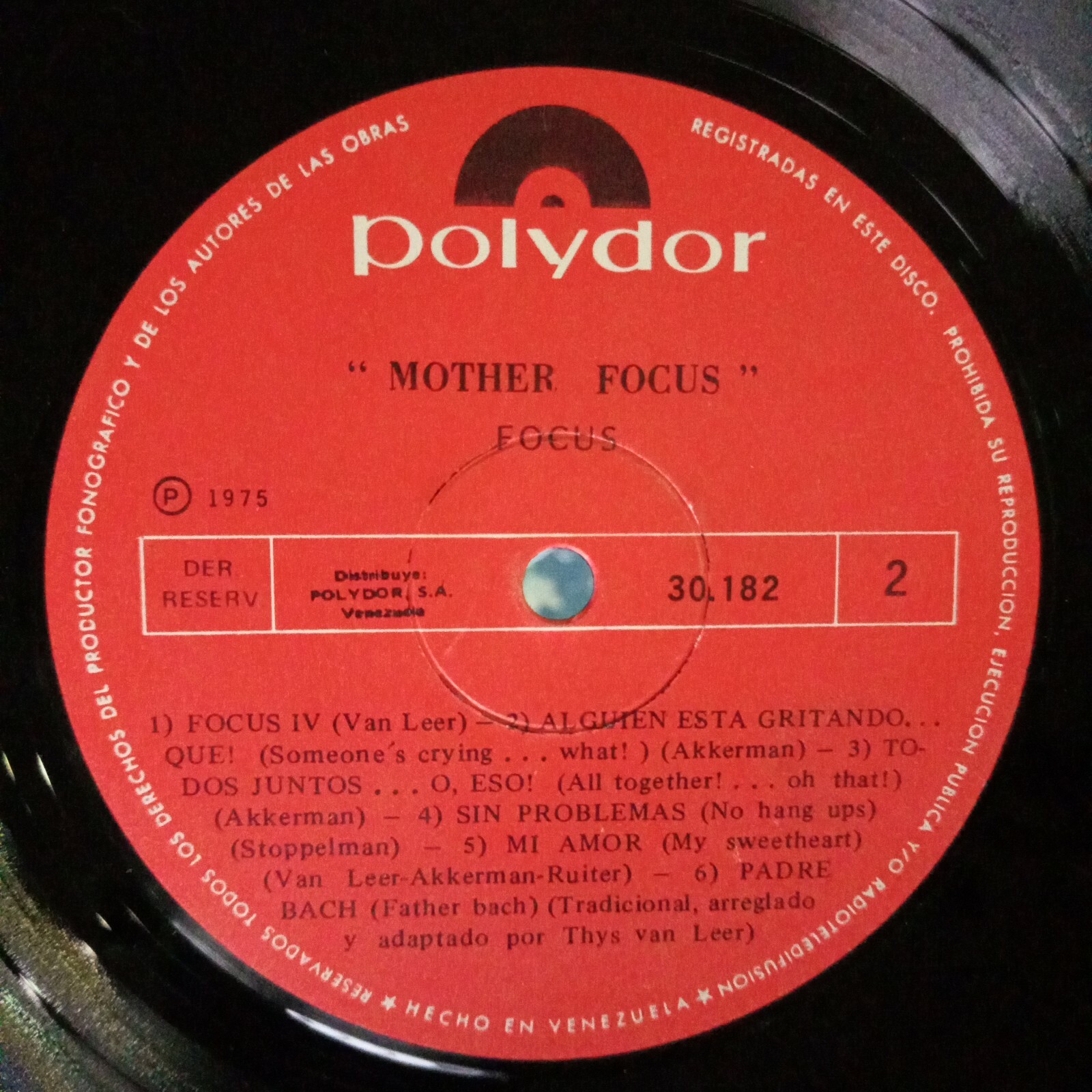 Focus – Mother Focus [1975] Vinyl LP Prog Rock Polydor Records Focus IV ...