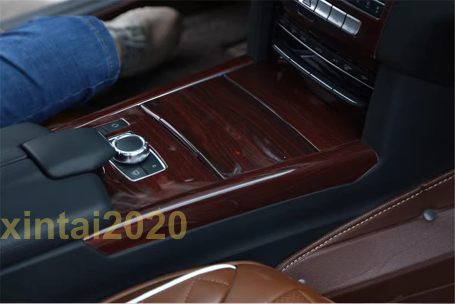Red Wood Grain Full Car Interior Kit Cover Trim For Benz E-Class W212 ...
