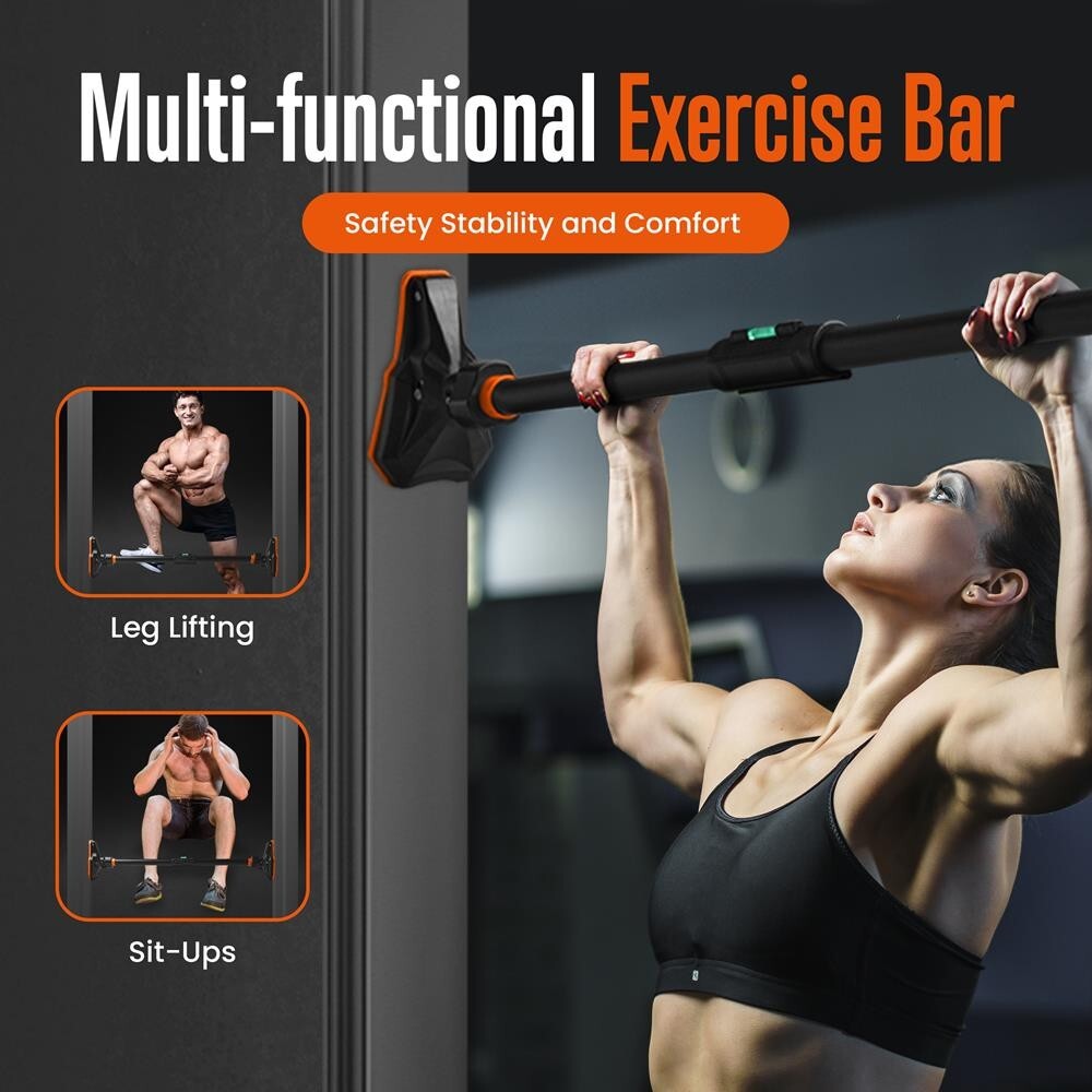 SQUATZ Pull-Up & Push Up Bar 6.02lbs Iron Pipe/PVC/ABS Gym & Training ...