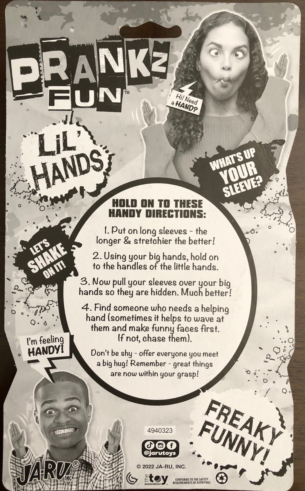 Tiny Hands Funny Prank Tricks Toy Party Novelty Gag Gift Beige or Brown ...