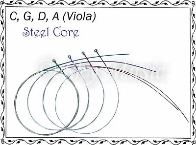Paititi String Steel Core Beginner Level String Set 14 Inch Viola High ...