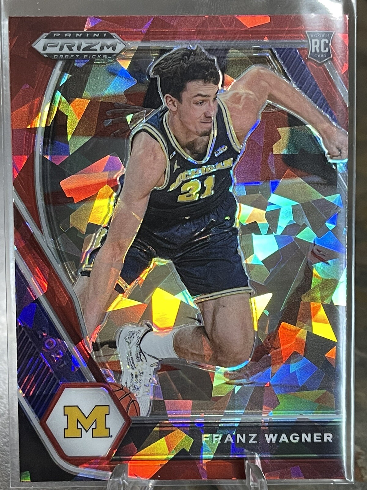 2021 Panini Prizm Draft Picks Franz Wagner RC #9 Red Ice ORLANDO MAGIC ...