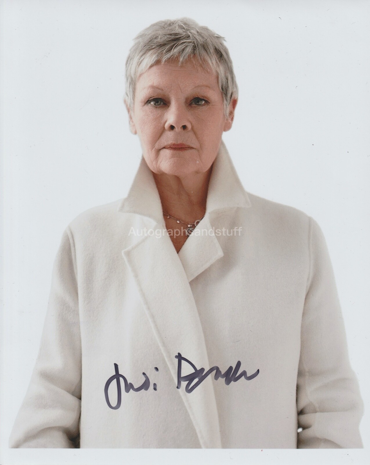 Judi Dench Hand Signed 8x10 Photo James Bond M 007 Skyfall, Goldeneye ...