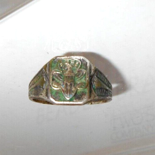 Vintage Girl Scouts Sterling Silver Ring Adjustable GSA 925 GUC ...