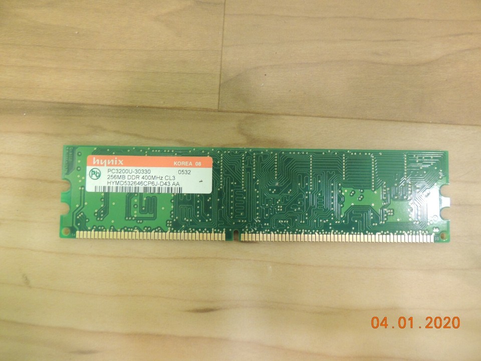 Hynix 256MB PC3200 DDR-400MHz Non-ECC Unbuffered CL3 184-P | eBay