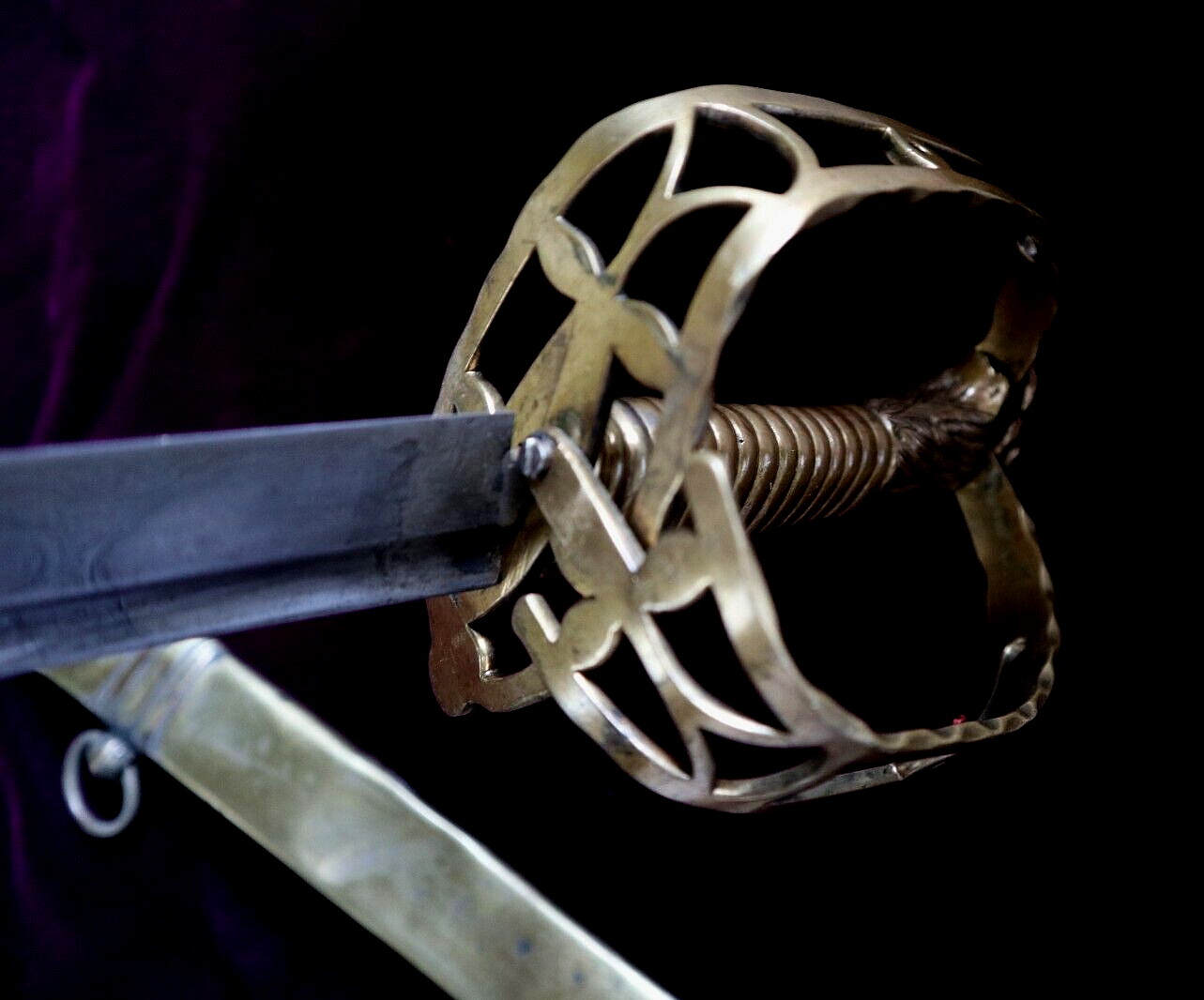 NAPOLEONIC FRENCH LION HEAD HIGH OFFICER GRAND ARMEE SWORD DAMASCUS ...