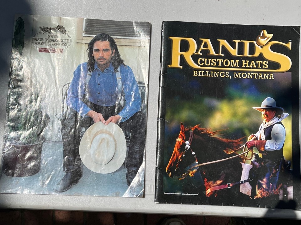 vintage cowboy CATALOG RANDS HATS western cloths period old frontier ...