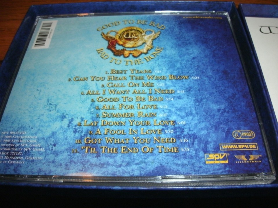 WHITESNAKE " GOOD TO BE BAD" 2CD BOX SET | eBay UK