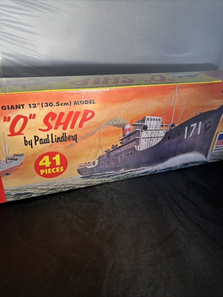 Lindberg Q Ship 1:390 Scale Plastic Model Kit WWI Decoy Ship Boat ...