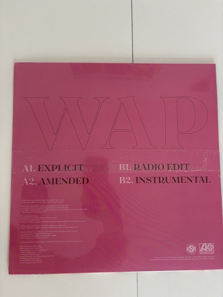Cardi B WAP Signed Vinyl Pink Sealed | eBay