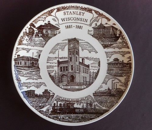 STANLEY WISCONSIN Souvenir Plate 100th ANNIVERSARY 1981 Centennial | eBay
