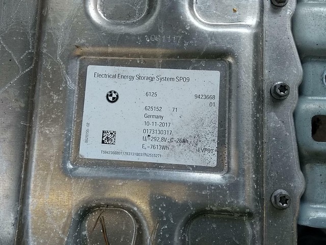 2017 BMW 330e Hybrid F30 Ev/hybrid High Voltage Battery 544 for sale ...