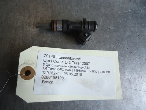 Einspritzventil Opel Corsa D 0280158108 5817311 1.6 Turbo OPC VXR 141kW ...