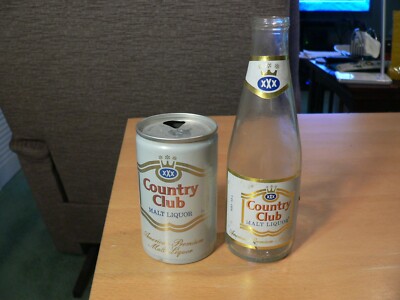 Vintage 1970's Country Club Malt Liquor 7 oz Bottle & 8 oz Can | eBay