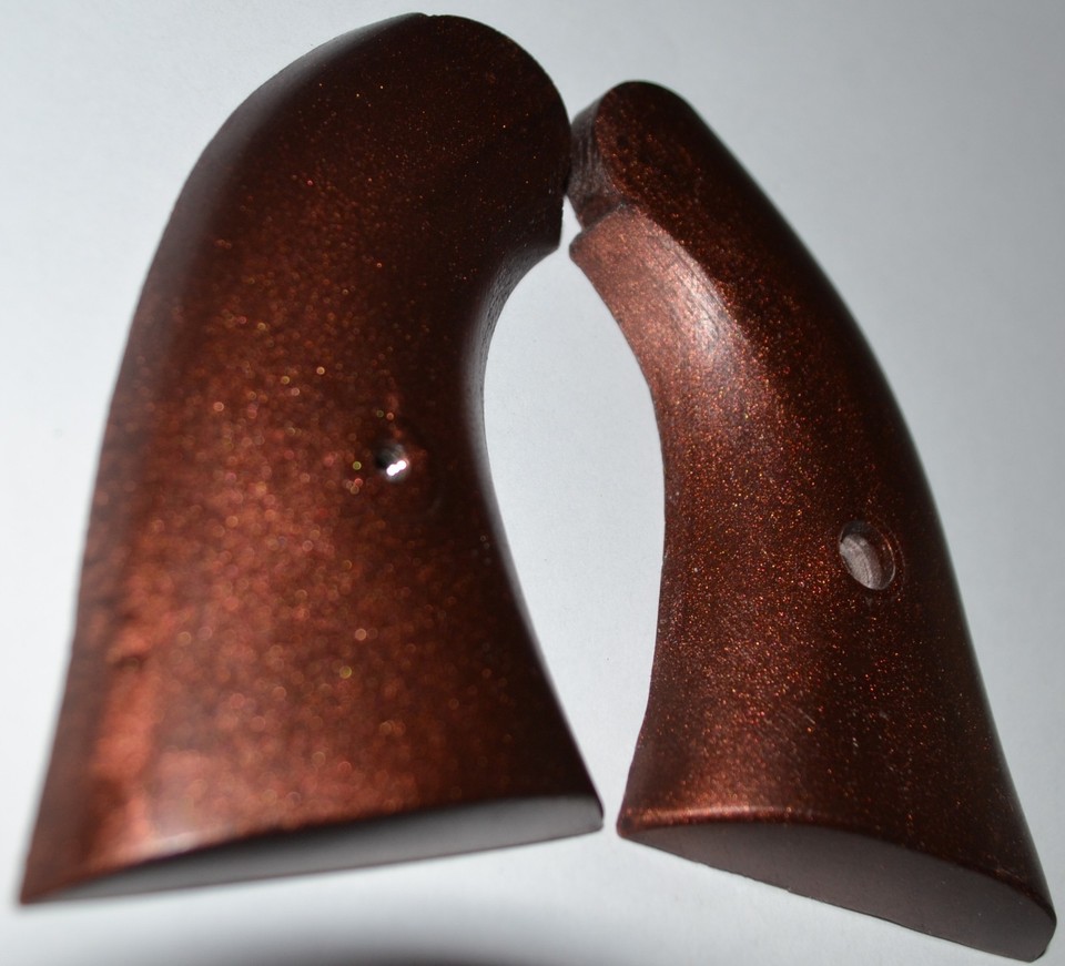 Uberti 1858 small grip frame pistol grips antique copper plastic with ...