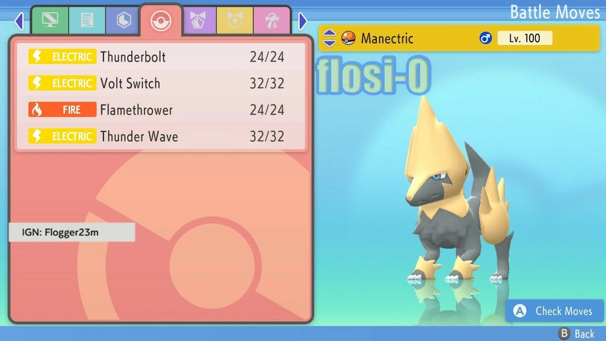 Manectric Brillante De Pokemon