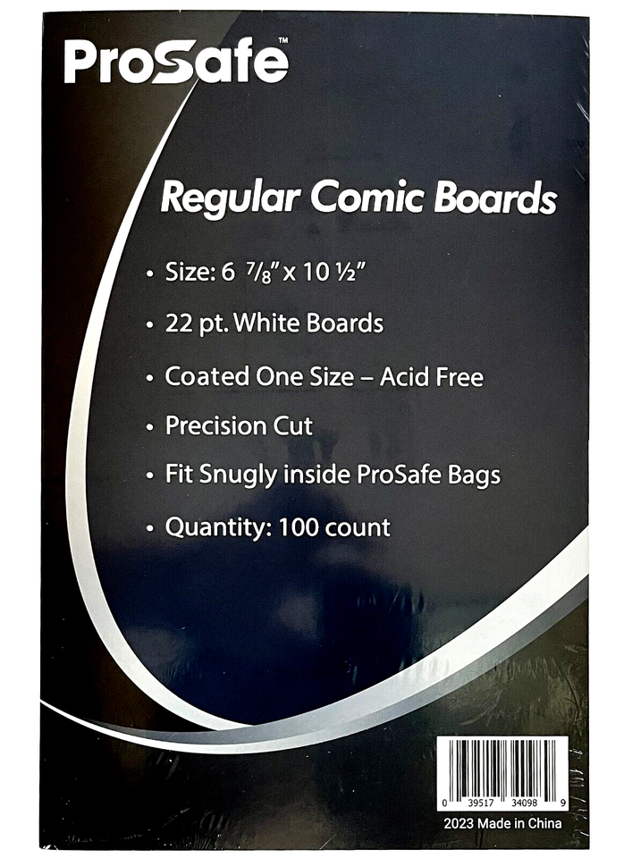 200 Comics Board, Acid Free Safe Storage, Regular Size White Comic Book ...