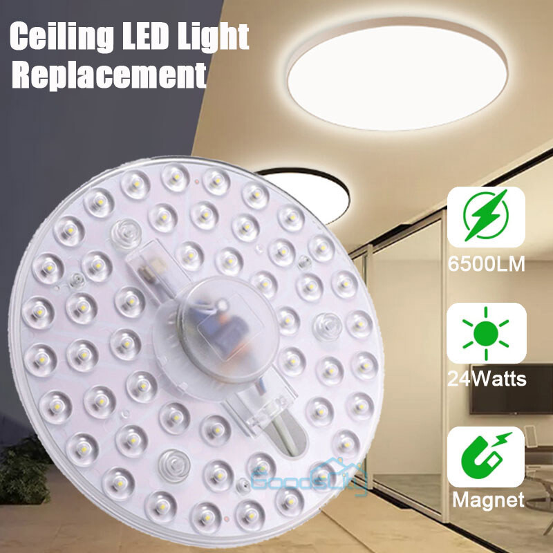 2/4X 24W Round LED Module Light Engine Retrofit Kit for Ceiling Fan ...