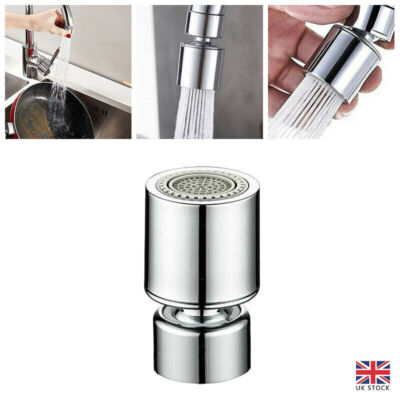 Kitchen Tap Aerator 360° Rotate Faucet Swivel End Diffuser Adapter ...