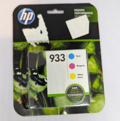 Genuine HP 933 Cyan Magenta & Yellow Ink Printer Cartridges Combo 3 ...