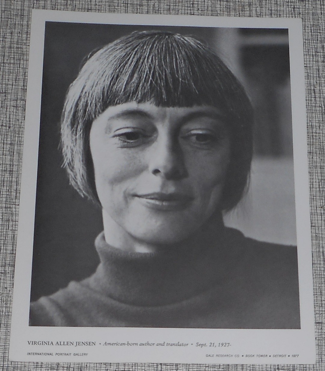 Virginia Allen Jensen - Author 1977 International Portrait Gallery ...