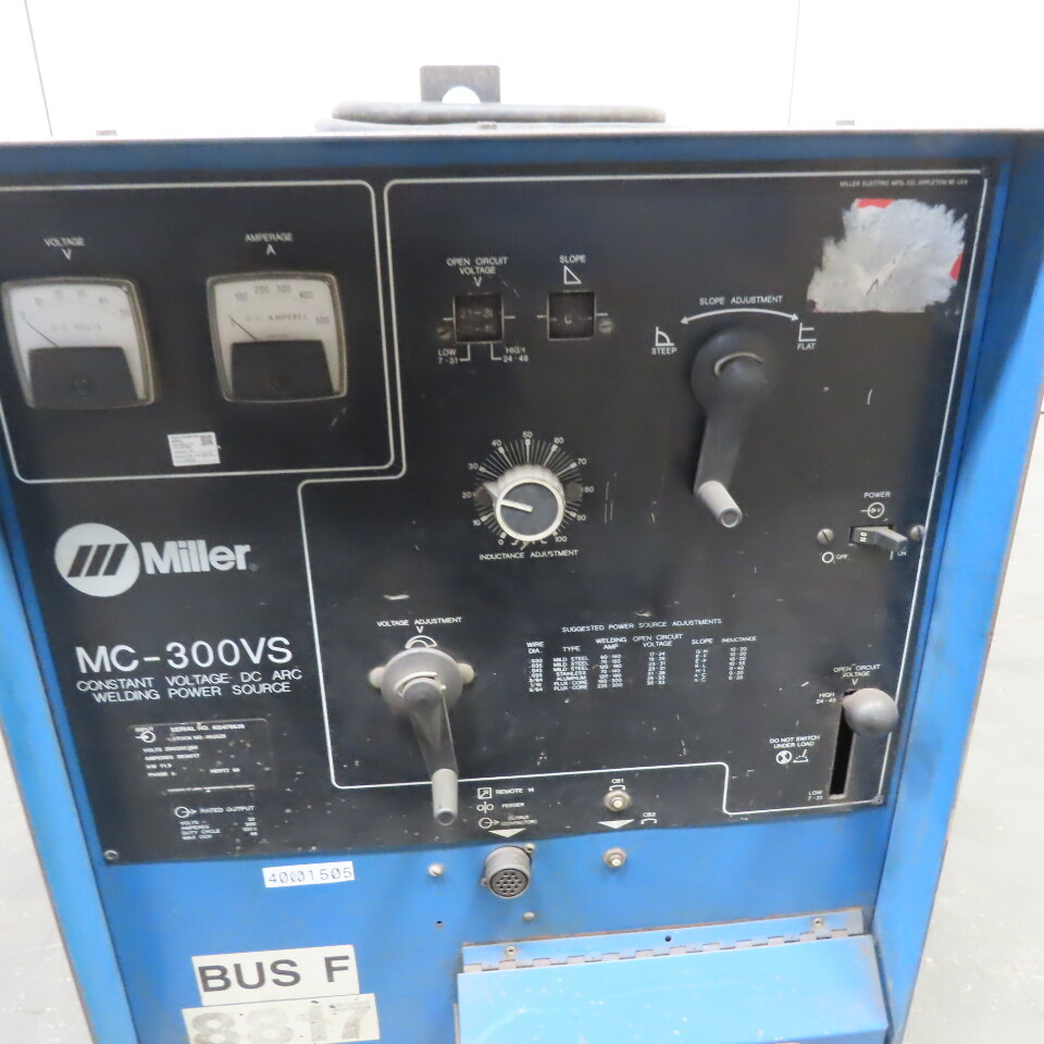 Miller MC-300VS 300A Mig Welding Power Source Welder 200/230/460V 3Ph ...