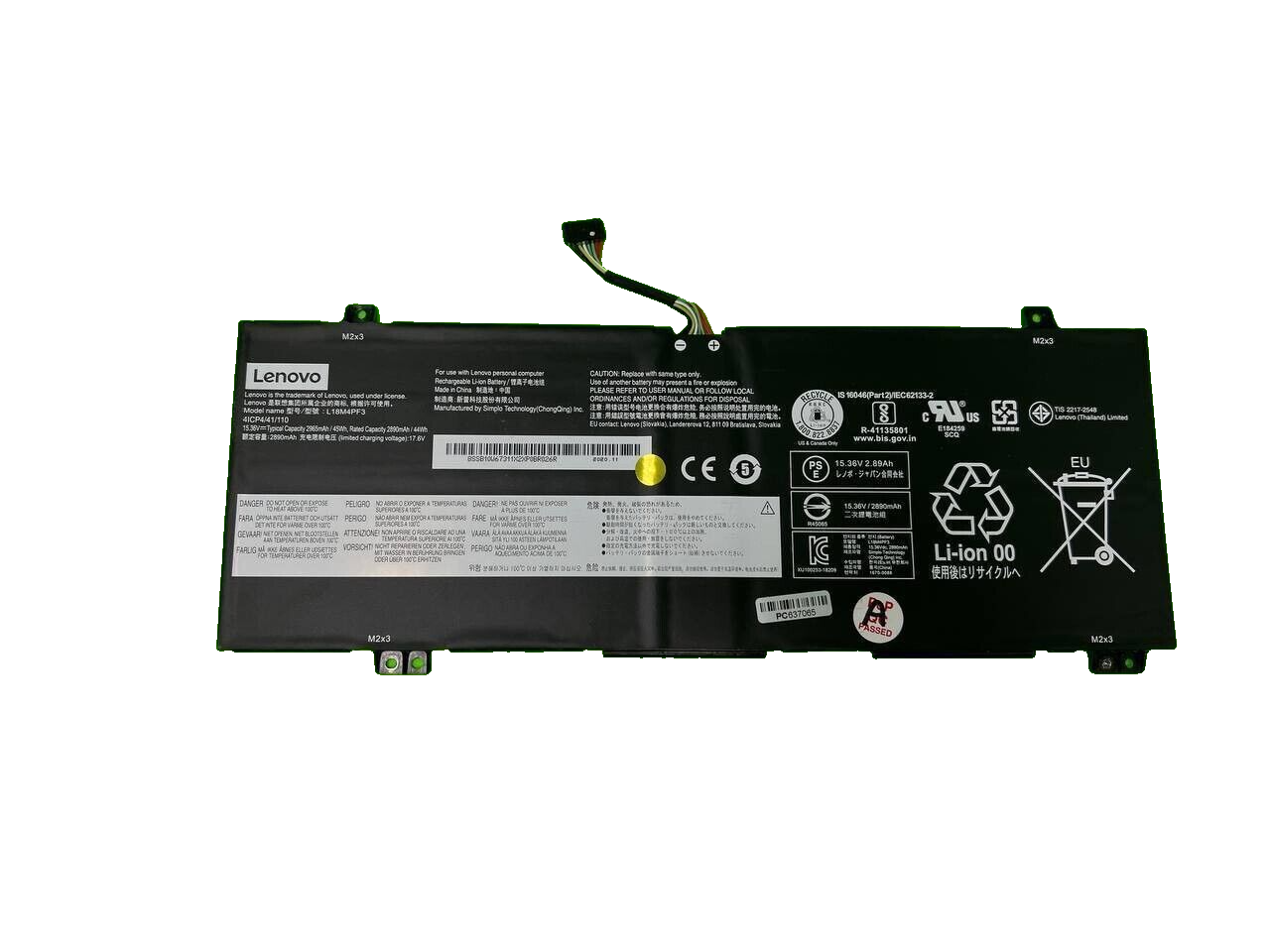Genuine Lenovo Ideapad C340-14IWL C340-14IML Flex C340 Battery L18C4PF3 ...