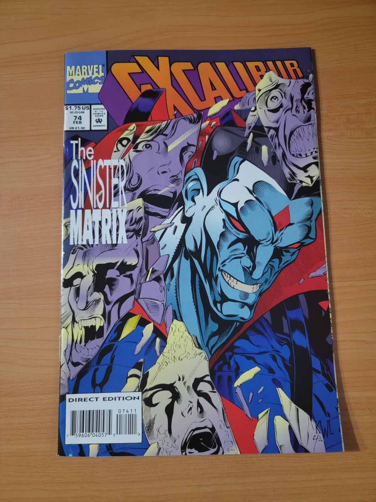 Excalibur #74 Direct Market Edition ~ NEAR MINT NM ~ 1994 Marvel Comics ...