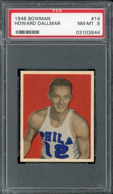 1948 Bowman Basketball Howard Dallmar #14 Rookie PSA 8 | eBay