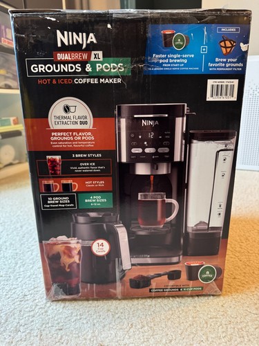 Ninja CFP105 DualBrew Hot & Iced Coffee Maker Manufacturer Refurbished ...