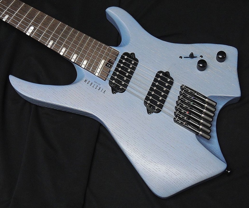 Vikstrom Guitars Vsmh-270 Pbl Pale Blue Headless Guitar 7 String ...