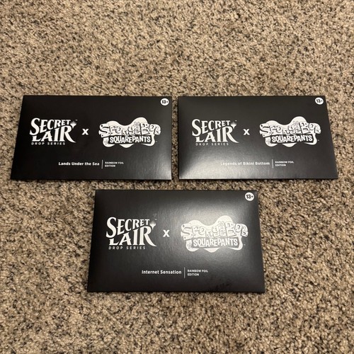 MTG SpongeBob SquarePants Bundle Foil Edition Full set Secret Lair ...