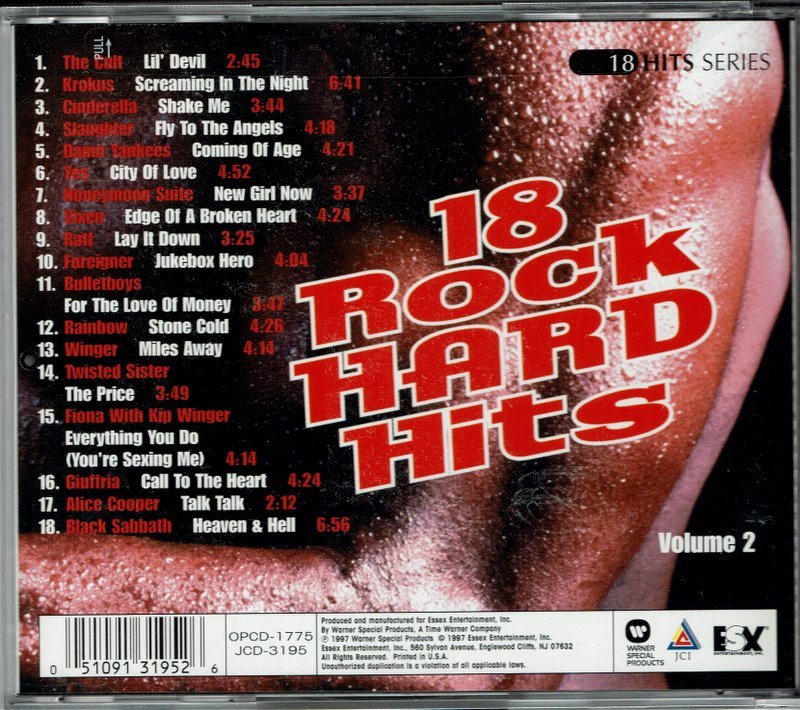 18 Rock Hard Hits, Vol. 2 by Various Artists (CD, Warner Music) for ...
