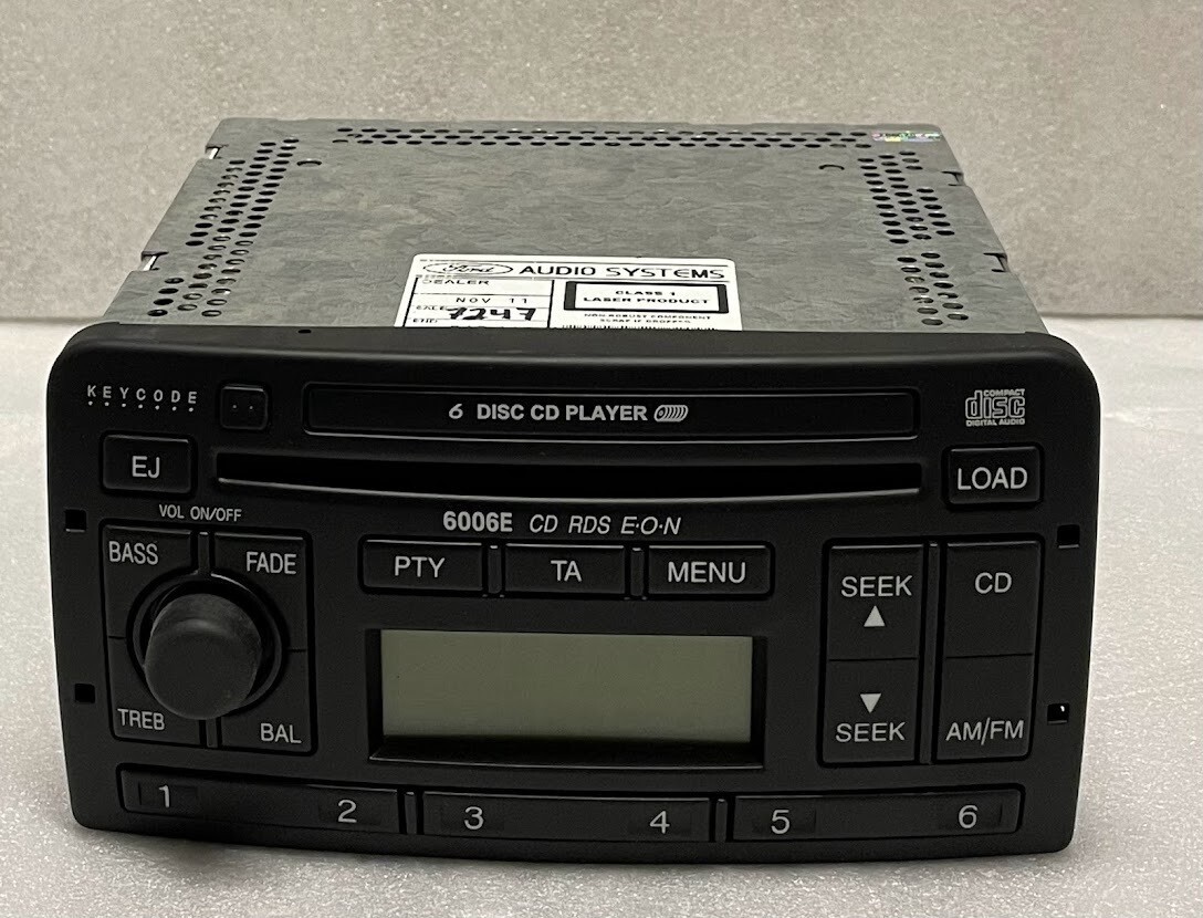 Focus Cougar CD6 radio. OEM factory original stereo w/ code. Reman 6006 ...