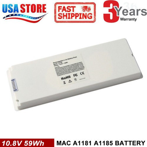 A1185 Battery For Apple MacBook 13" 2006~2009 Laptop A1181 MA561 MA566 ...