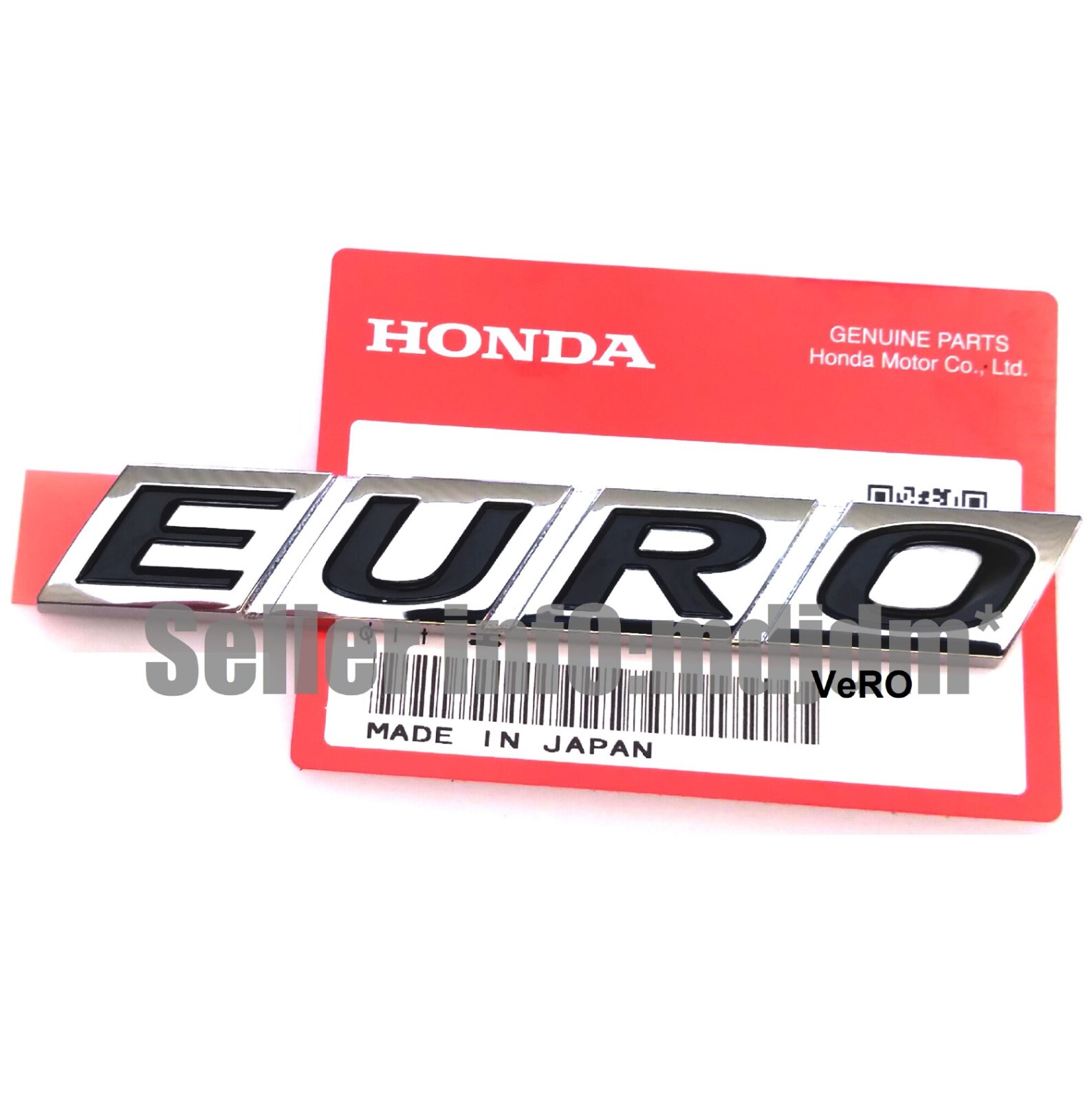 Genuine EURO emblem 2007-12 FN2 CIVIC TYPE R FN-2 K20Z OEM HONDA Part ...