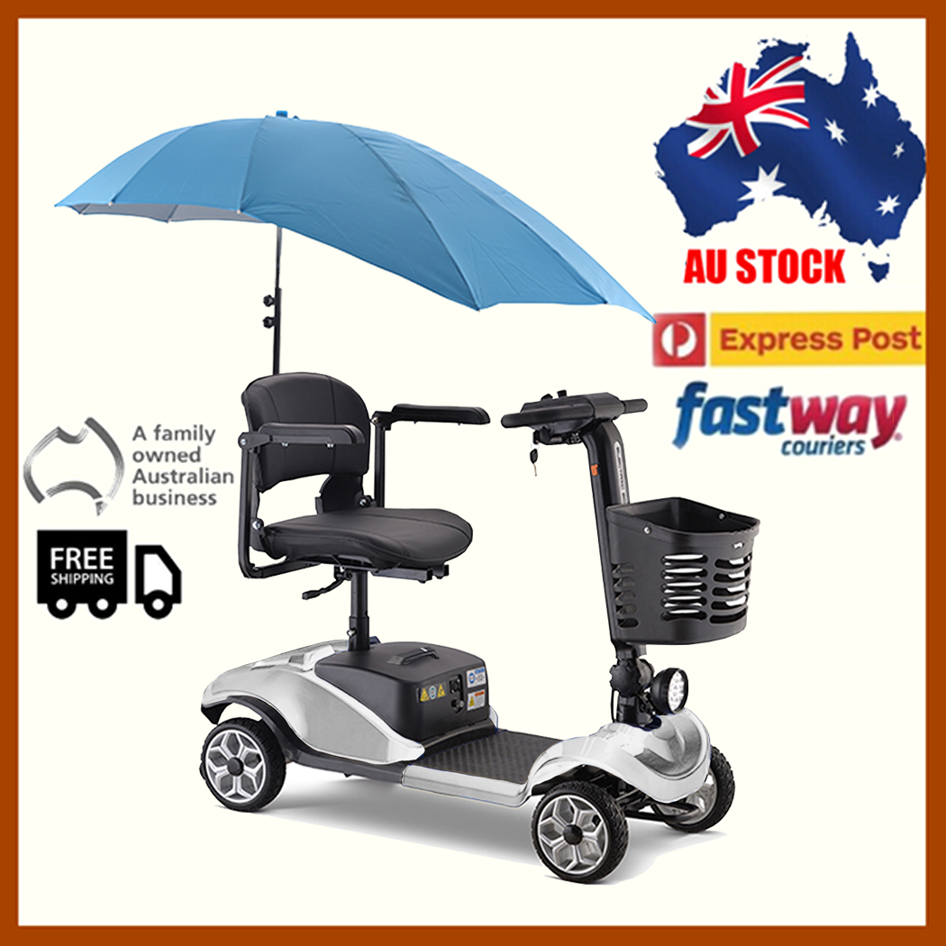 Silver Mobility Scooter Electric Motorised Portable Power Folding 4 ...