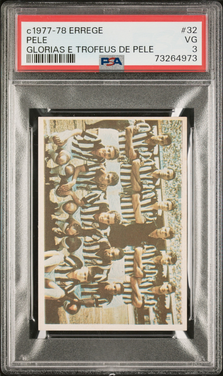 PSA 3 VG Pele 1977 Errege #32 Rare Trading Card Glorias e Trofeus de ...