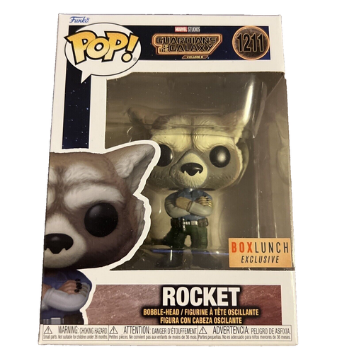 Funko Pop! Rocket Marvel Guardians Of The Galaxy #1211 Box Lunch ...