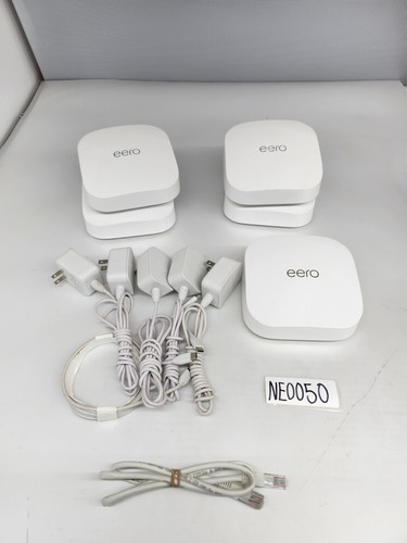 EERO PRO 6E TRI-BAND MESH Wi-Fi 6 Router S010001 W/CHARGER- TESTED *QTY ...