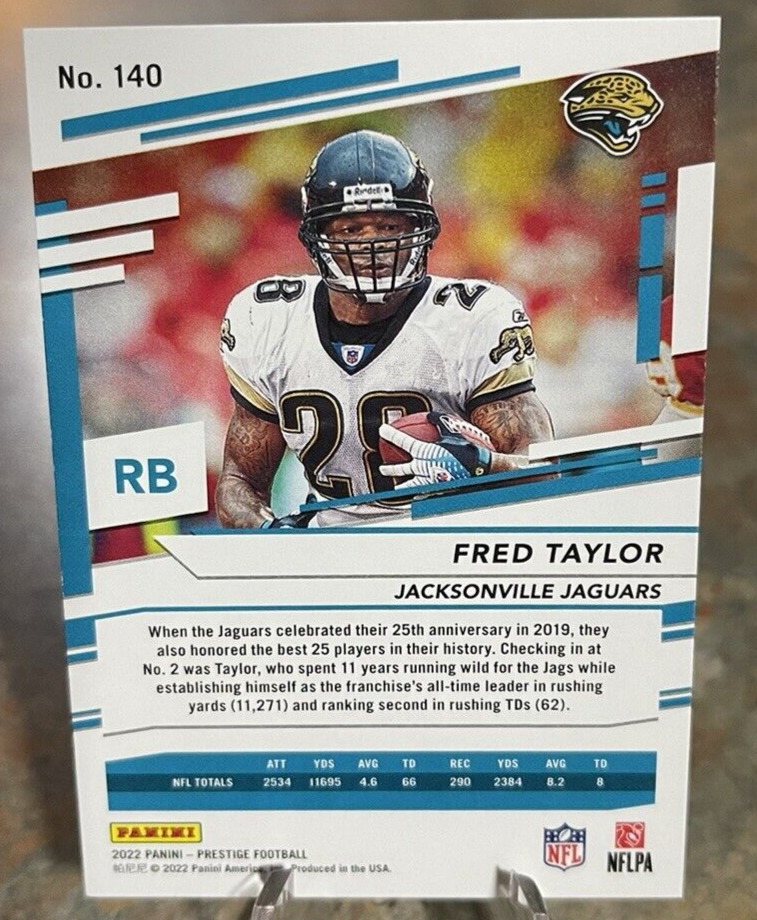 2022 Panini Prestige Football Fred Taylor Base #140 Jacksonville ...