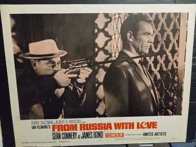 Lobby Card 1964 FROM RUSSIA WITH LOVE James Bond Sean Connery P ...