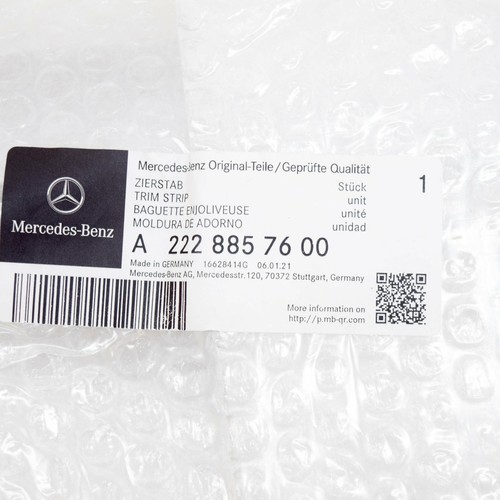 NEW MERCEDES-BENZ S W222 FRONT BUMPER ORNAMENTAL TRIM A2228857600 OEM ...