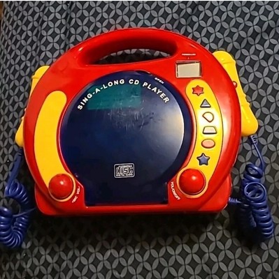 Chad Valley Sing-A-Long CD Player With 2 Microphones Karaoke Toy Tested ...